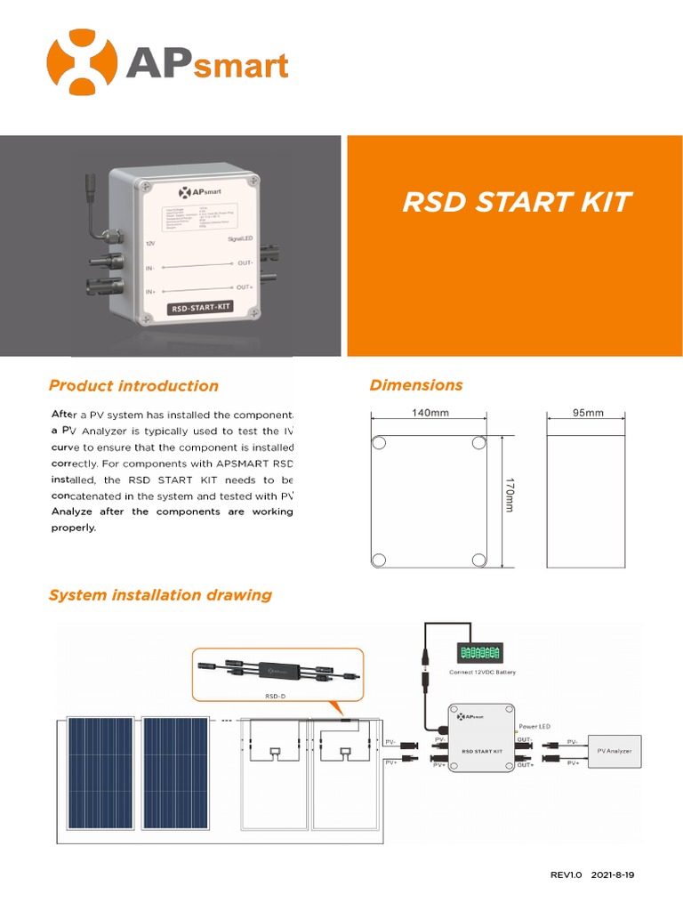 RSD START KIT Datasheet - Rev1.0 - 2021 8 19 | PDF