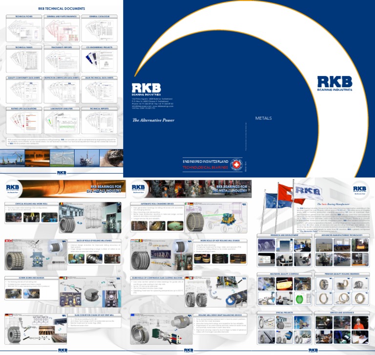 RKB Bearings for Metals Industry | PDF | Bearing (Mechanical) | Rolling ...