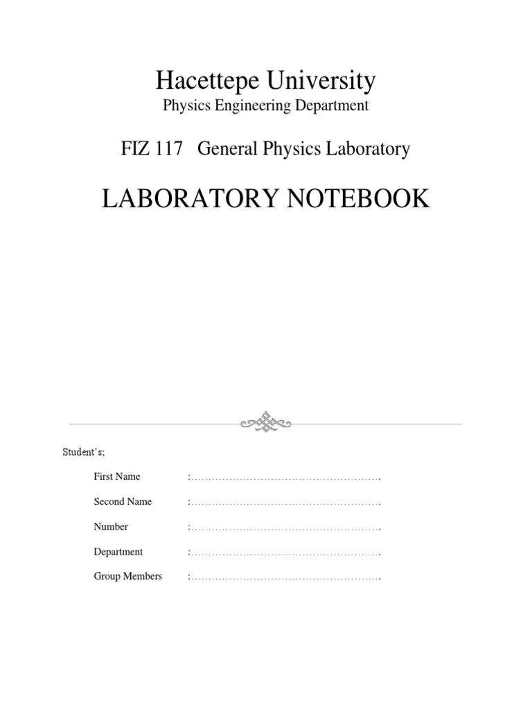 Fiz117 Notebook | PDF | Logarithm | Experiment