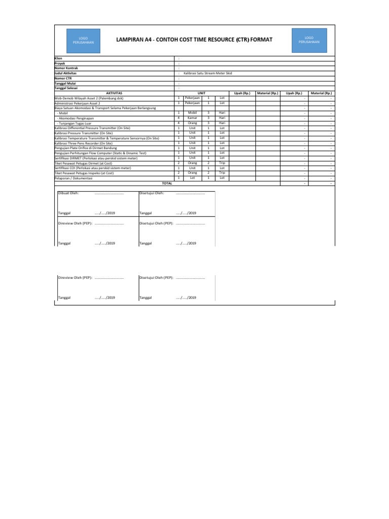 Lampiran A4 - Contoh CTR SPK | PDF