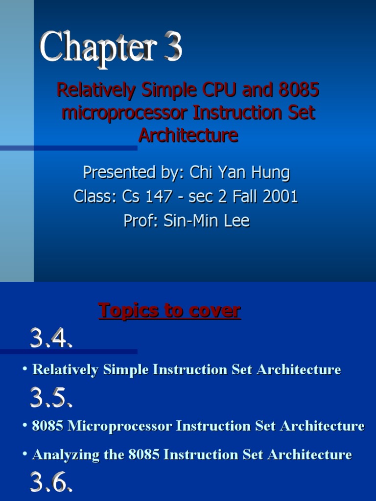 Chapt 8085 Pdf Central Processing Unit Manufactured Goods 