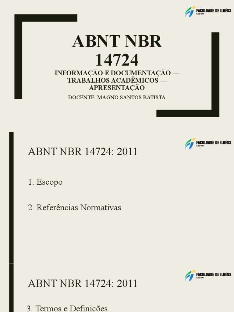 Slide Norma ABNT | PDF