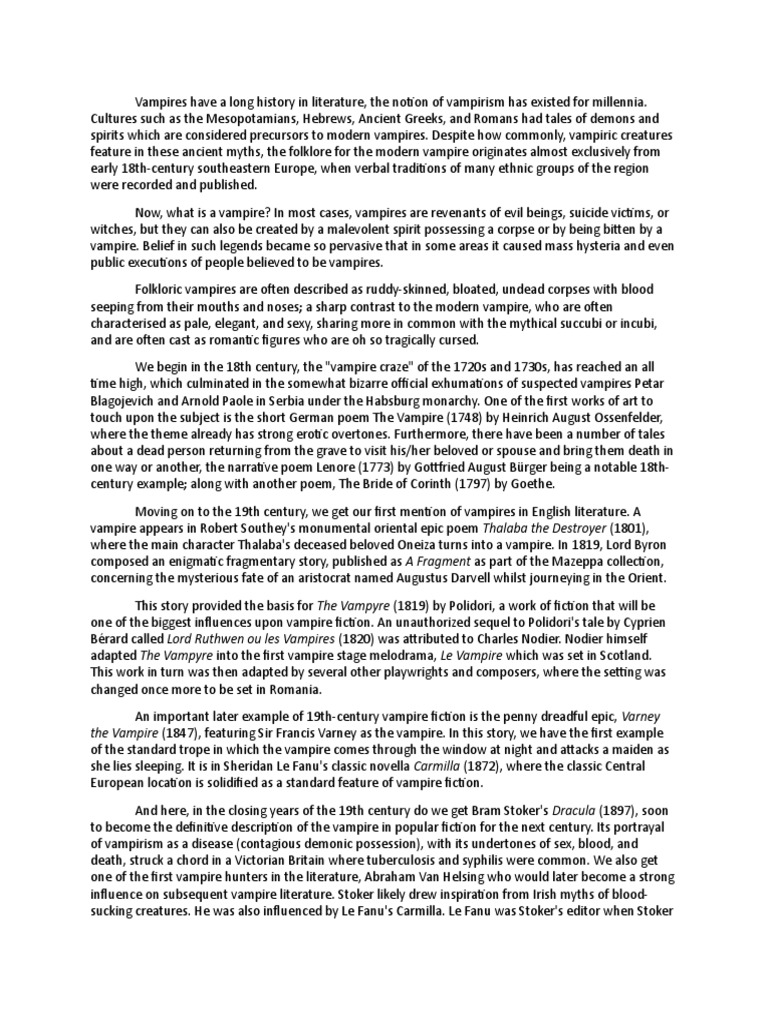 Vampires | PDF | Vampire Literature | Vampires