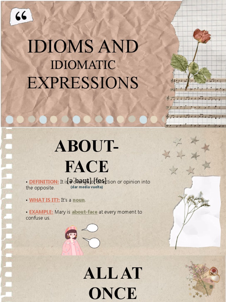Common English Idioms Explained | PDF | Verb | Idiom
