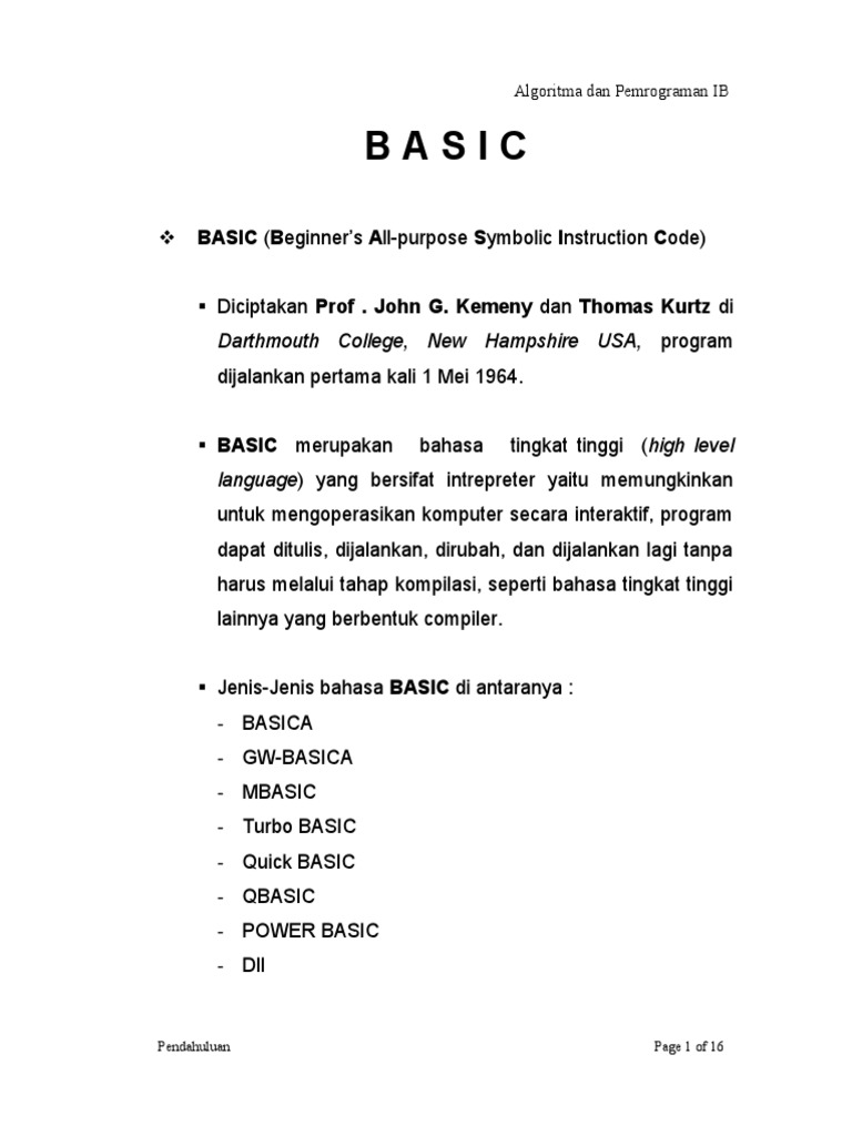 Materi Basic2 | PDF