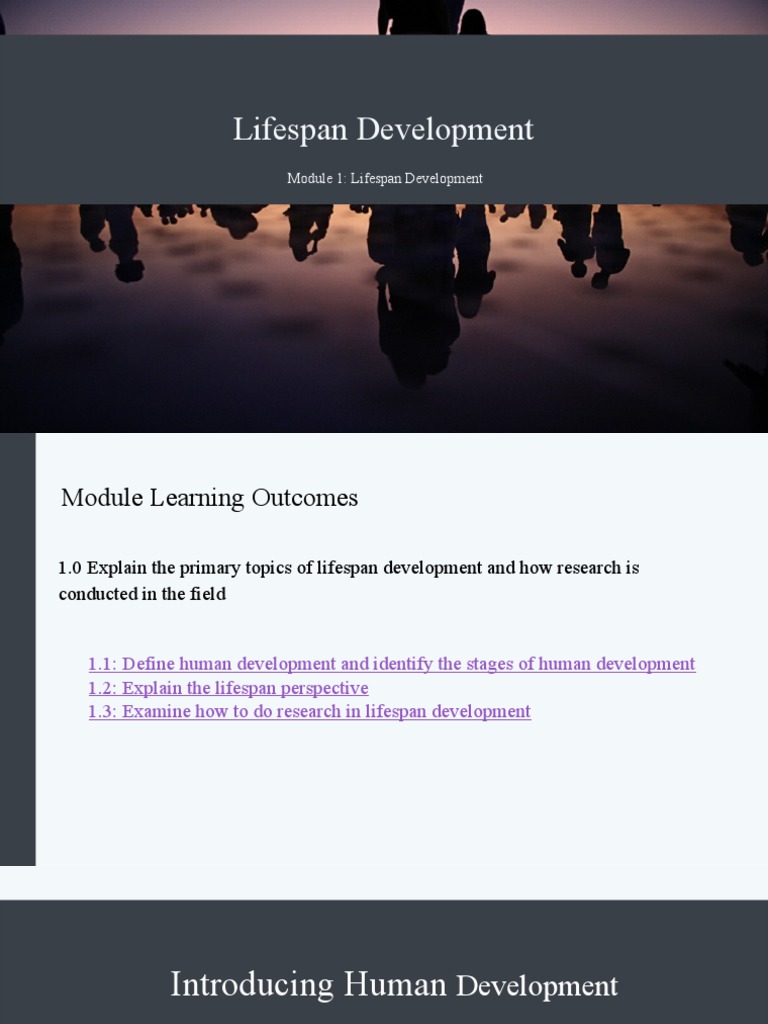 Lifespan+Development 01 Lifespan+Development | PDF | Developmental Psychology | Methodology