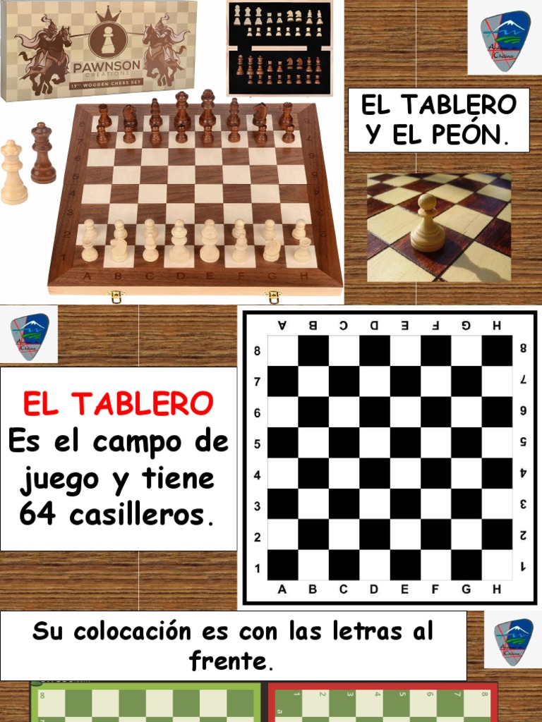 Introducción al tablero de ajedrez y al peón | PDF