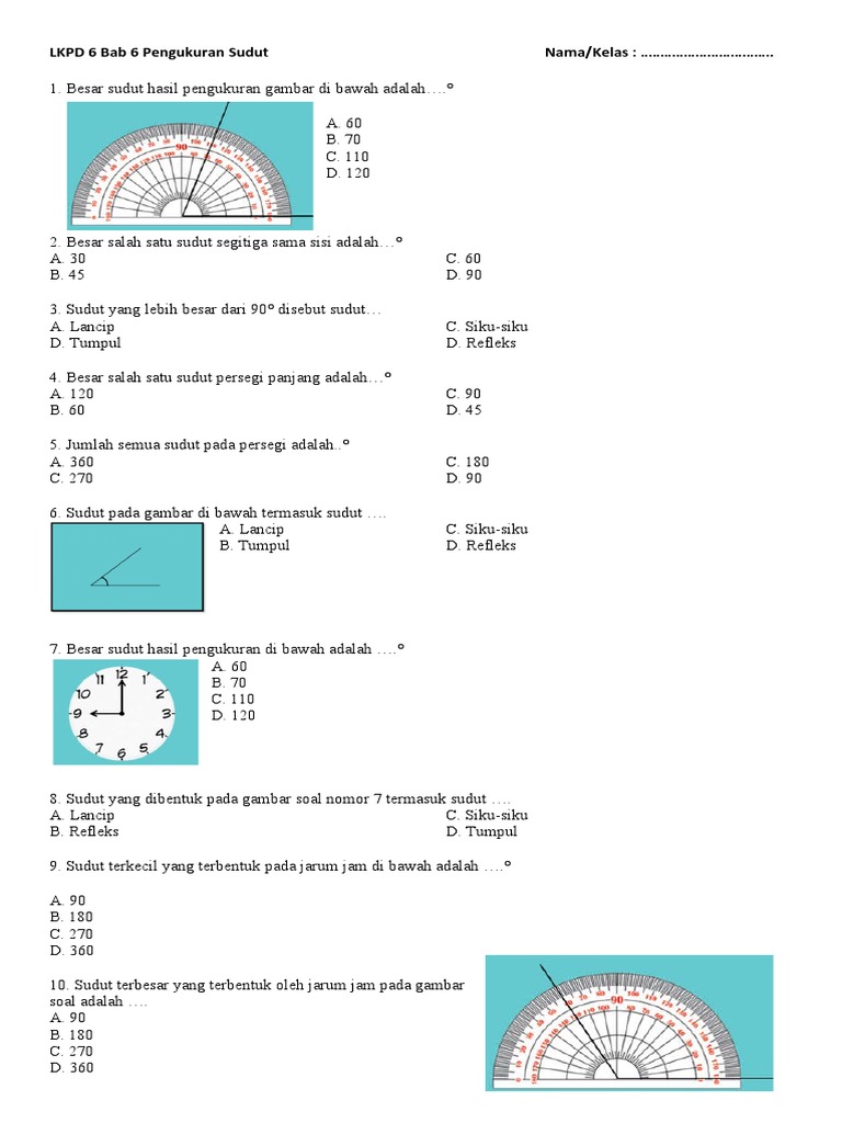 LKPD 6 Sudut | PDF