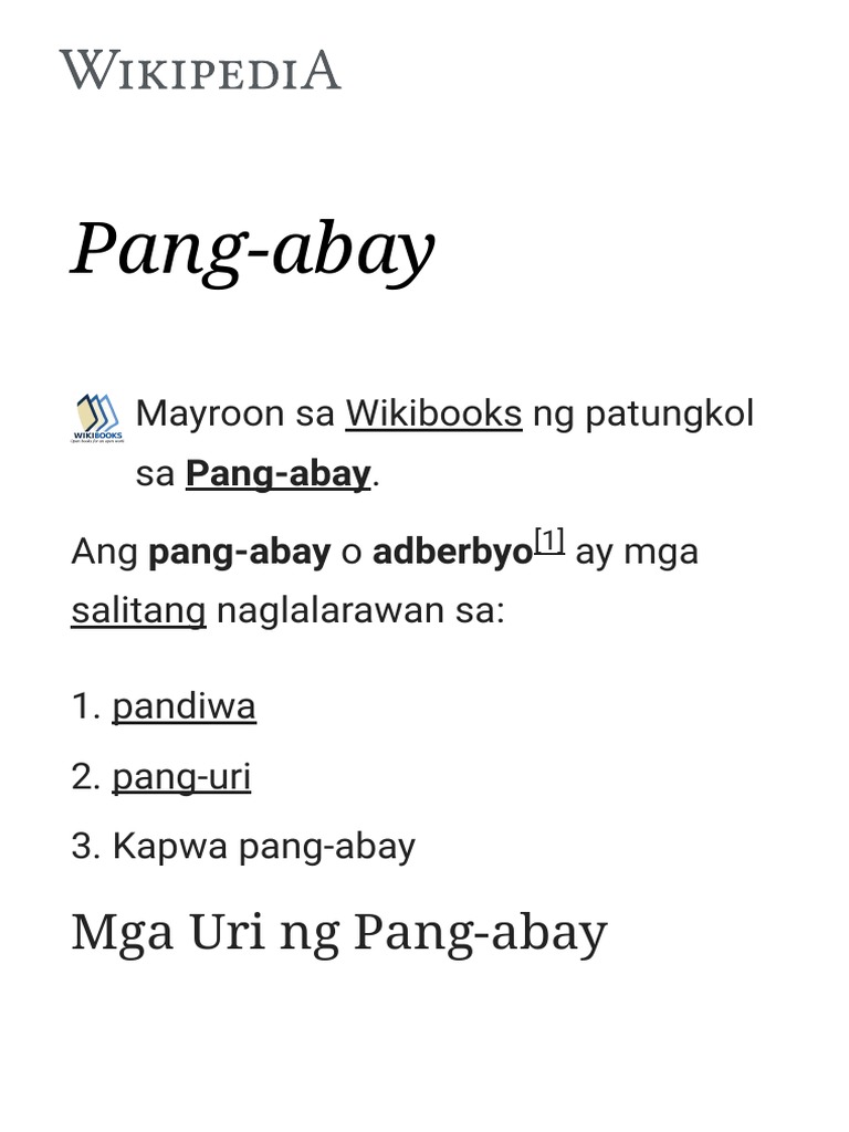 Pang Abay | PDF