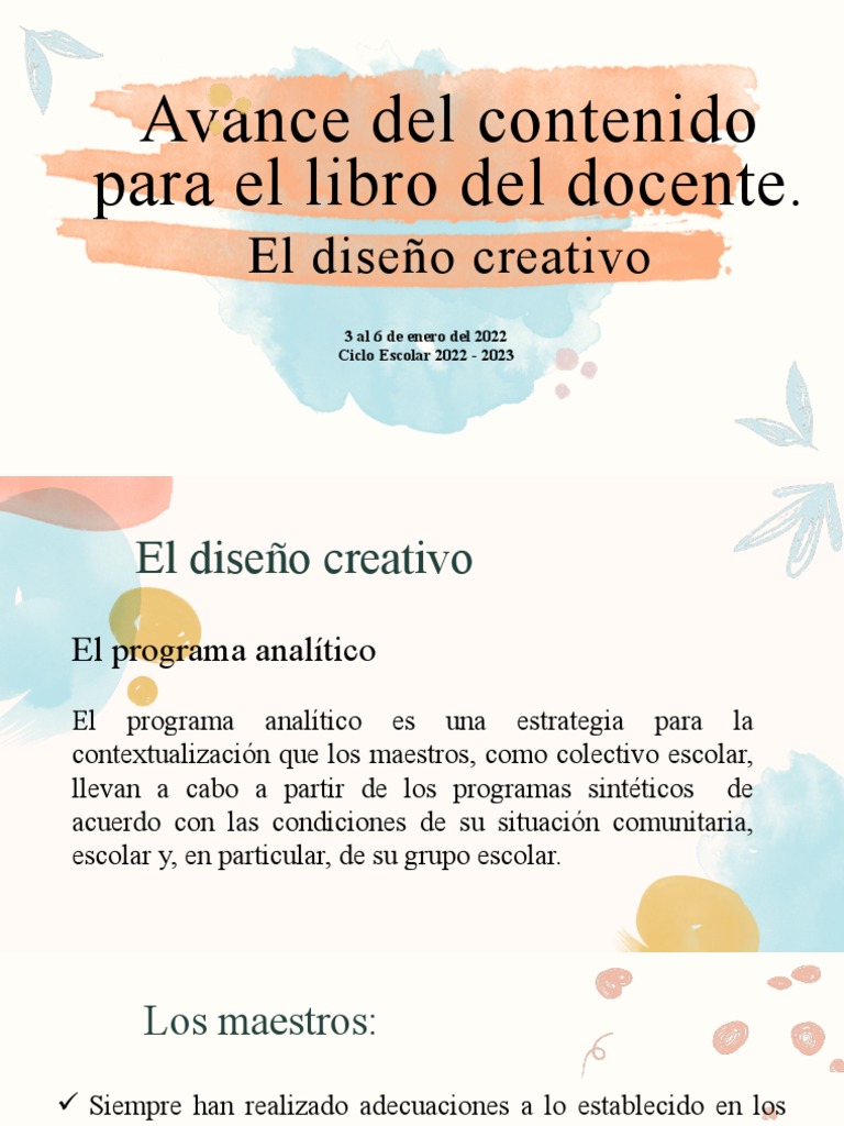El Diseño Creativo | PDF | Enseñando | Aprendizaje
