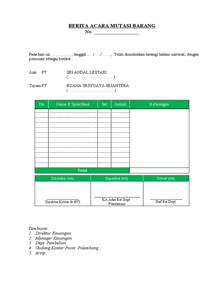 Form Mutasi Stock | PDF | Bisnis | Pengelolaan Keuangan & Uang