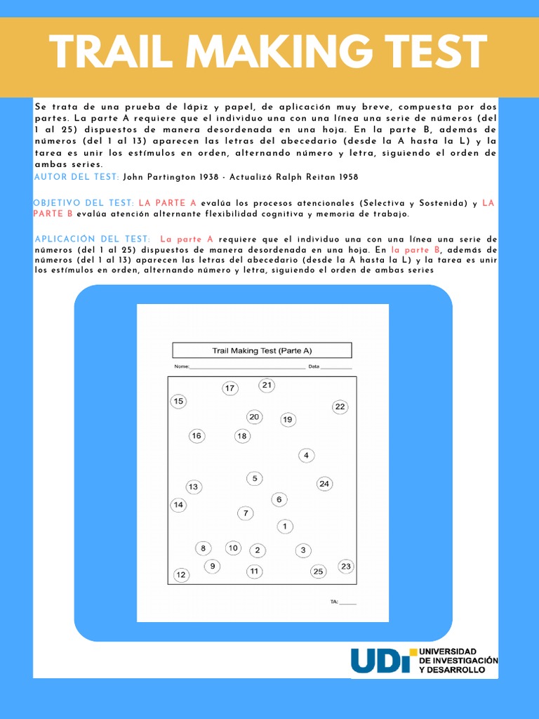Trail Marking Test - Argentina | PDF | Evaluación | Neurociencia