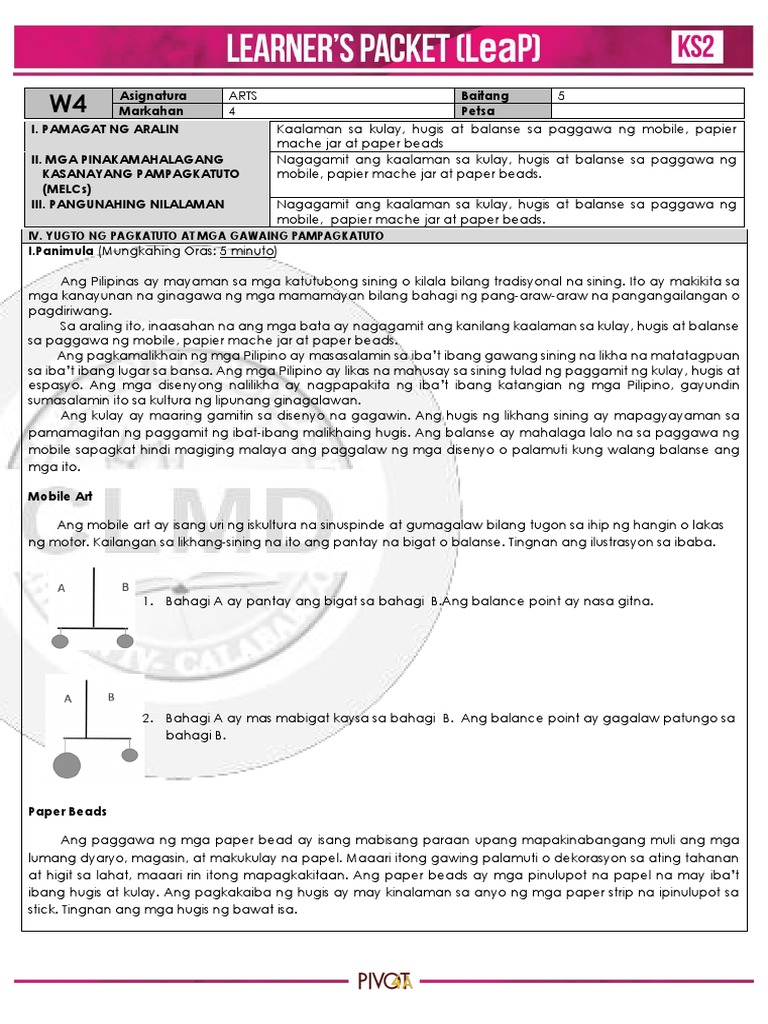 Q4 Arts 5 Week4 | PDF
