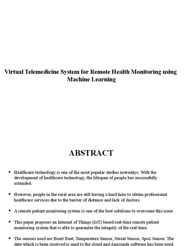 On Virtual Doctor System For Health Monitoring Final | PDF | Monitoring ... On Virtual Doctor System For Health Monitoring Final | PDF | Monitoring ...