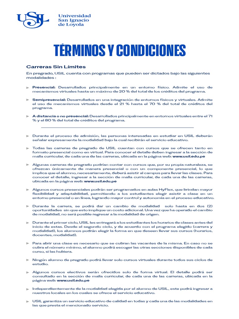 Terminos y Condiciones PDF | Descargar gratis PDF | Informática