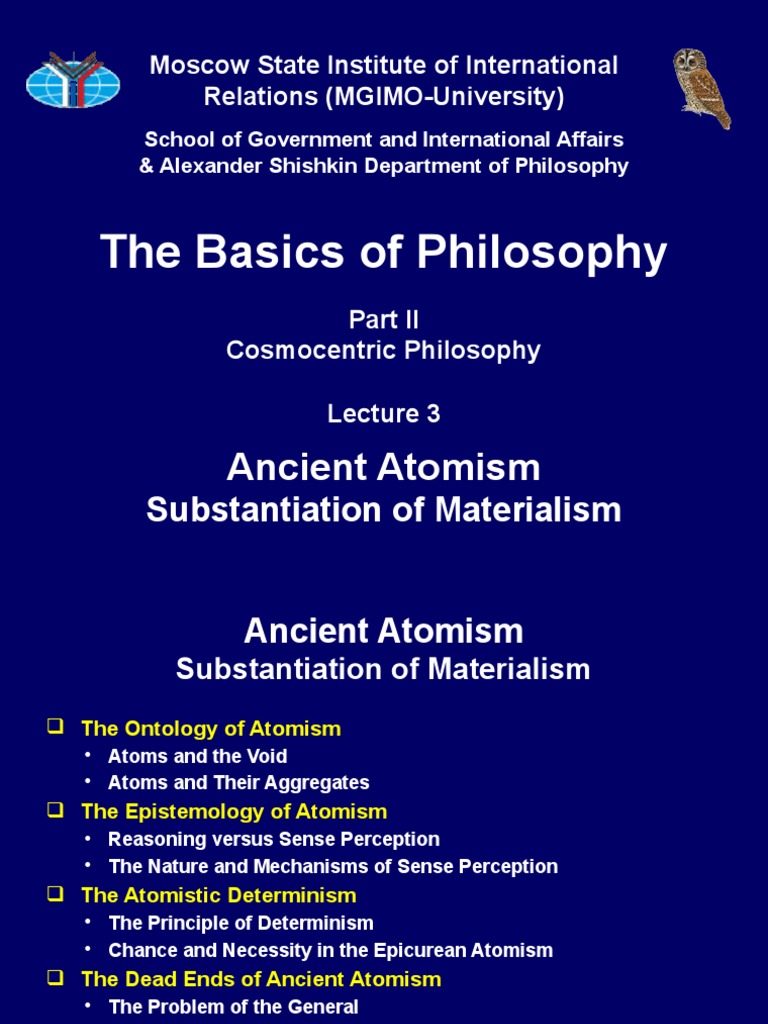 Nbe bph03 Ancient Atomism | PDF | Social Science | Young Adult