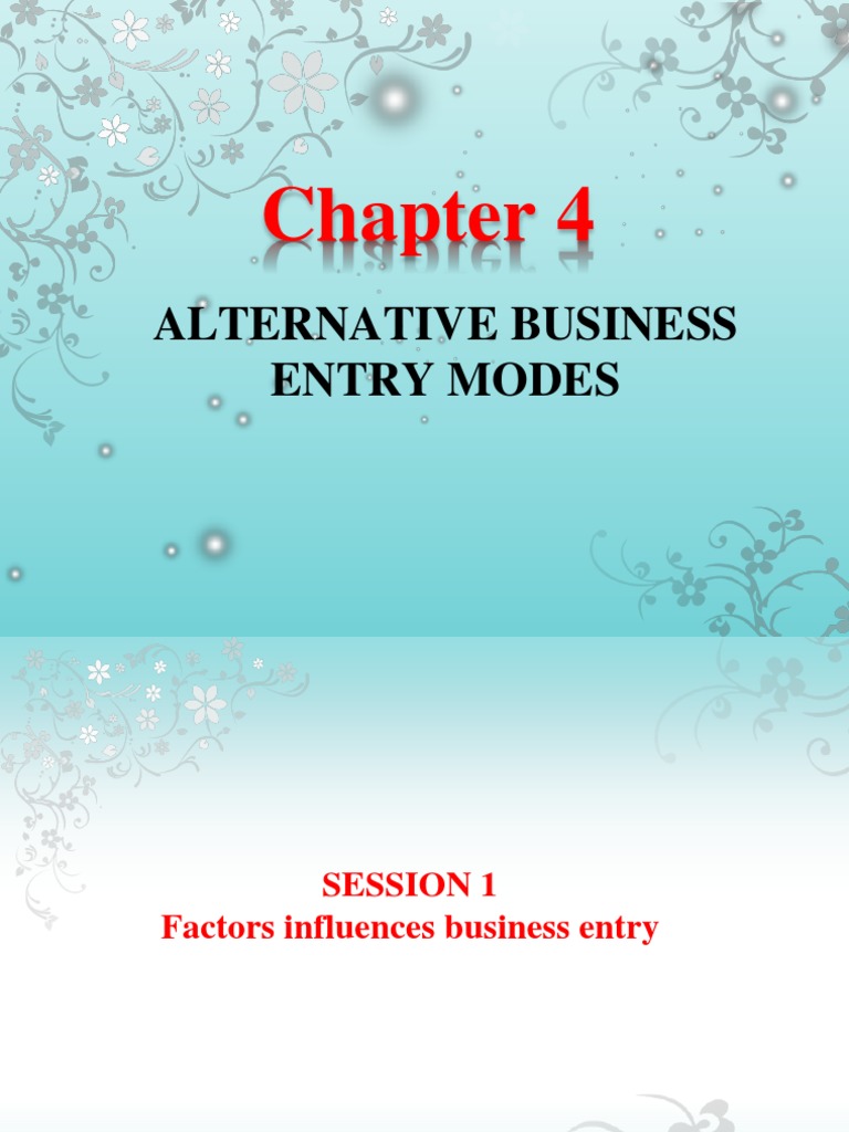 Chapter 4 PDF | PDF | Joint Venture | Franchising