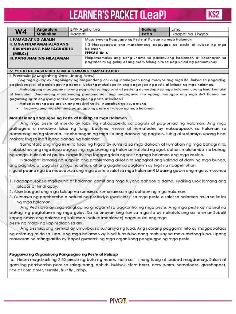 Q4 Elem AFA 5 Week4 | PDF