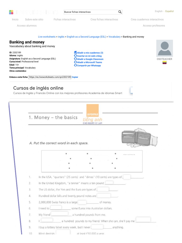 Ejercicio de Banking and Money | PDF | Software