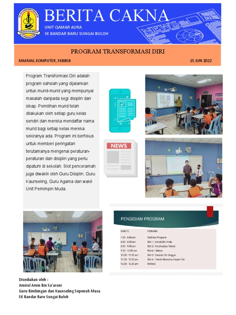 Program Transformasi Diri SKBBSB | PDF