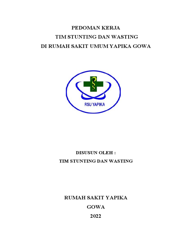 Pedoman Kerja Tim Stunting Dan Wasting | PDF