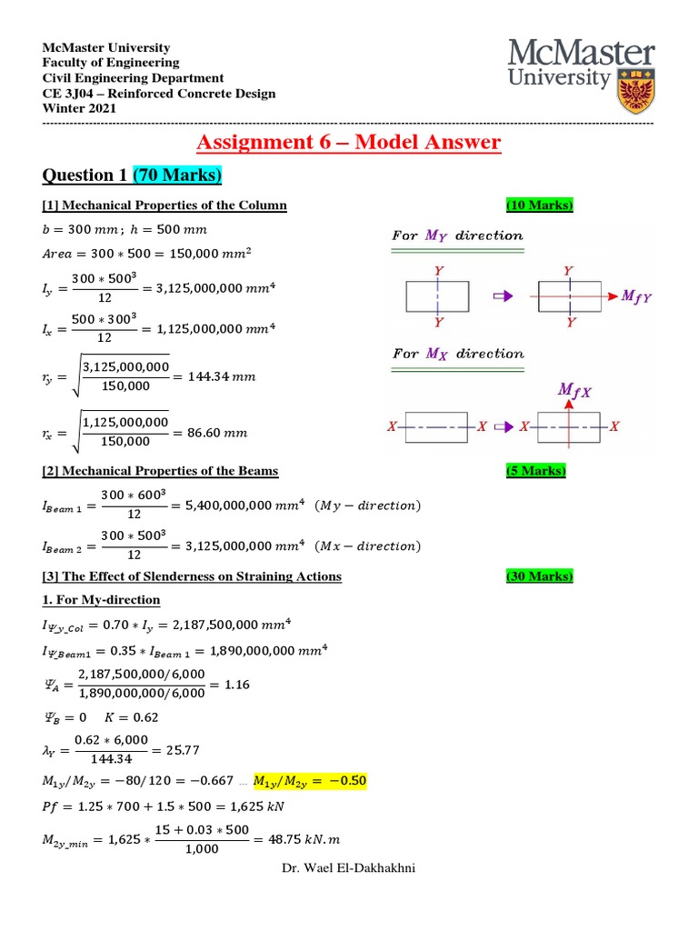 Assignment 6 Model Answer PDF | PDF | Mechanics | Applied And ...