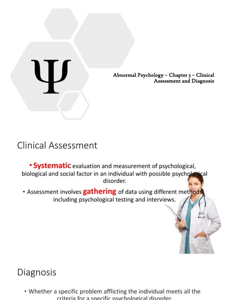 Chapter 3 Clinical Assessment And Diagnosis Pdf Pdf Diagnostic And
