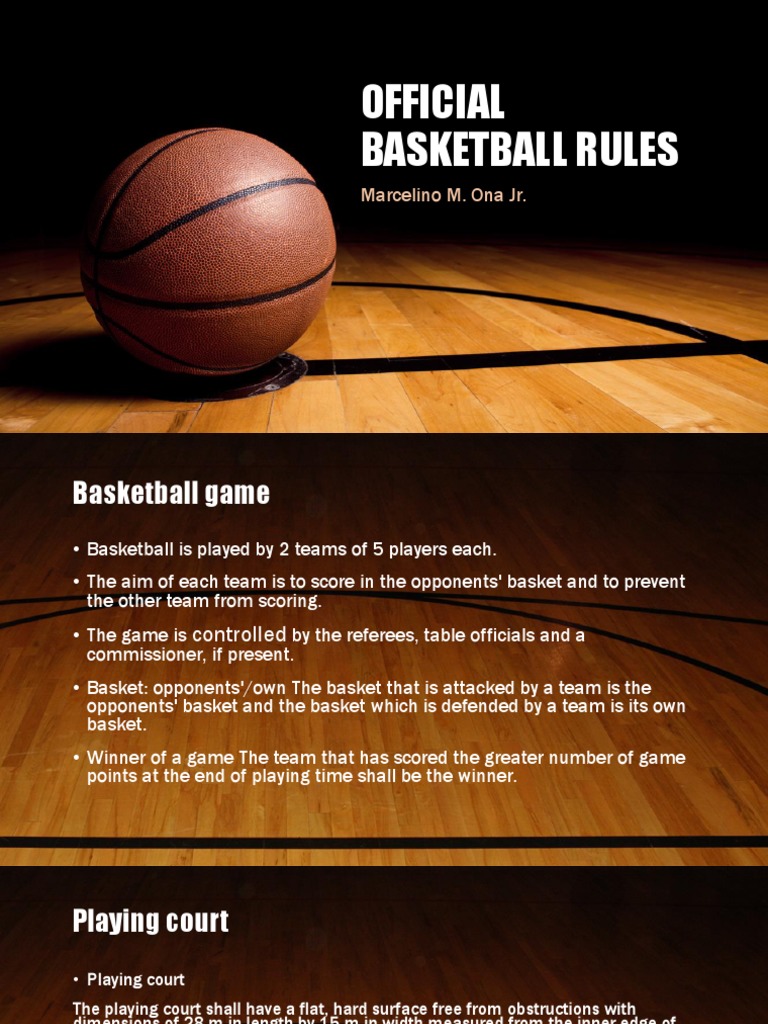 Official Basketball Rules PDF | PDF | Sports Rules And Regulations | Sports