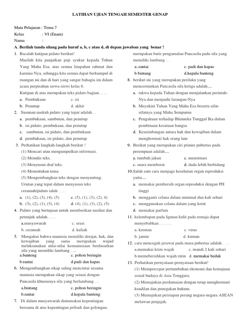 Tema 7 (KLS 6) | PDF | Karier & Perkembangan | Seni & Disiplin Bahasa