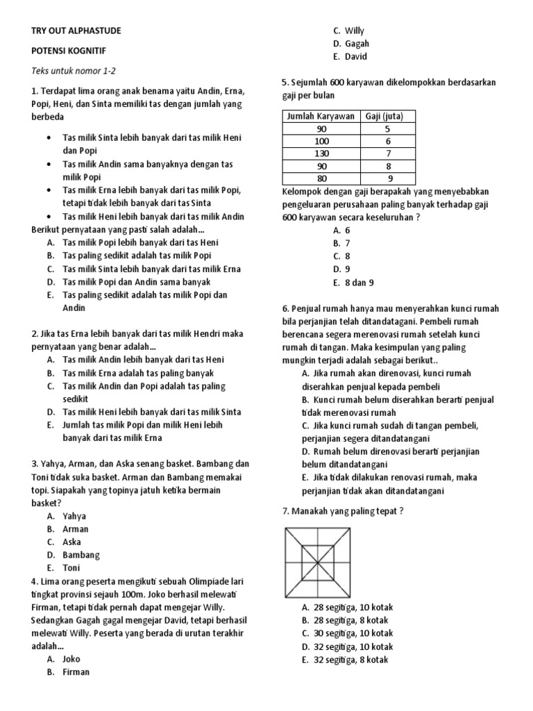 TRY OUT ALPHASTUDE 1 | PDF