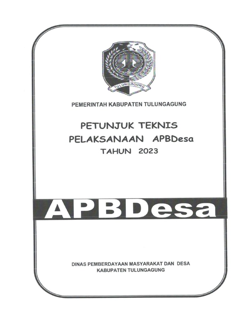 2023 - Juknis APBDesa PDF | PDF