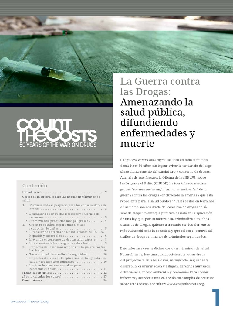 La Guerra Contra Las Drogas Amenazando A Salud Pública | PDF | Comercio ilegal de drogas | Drogas