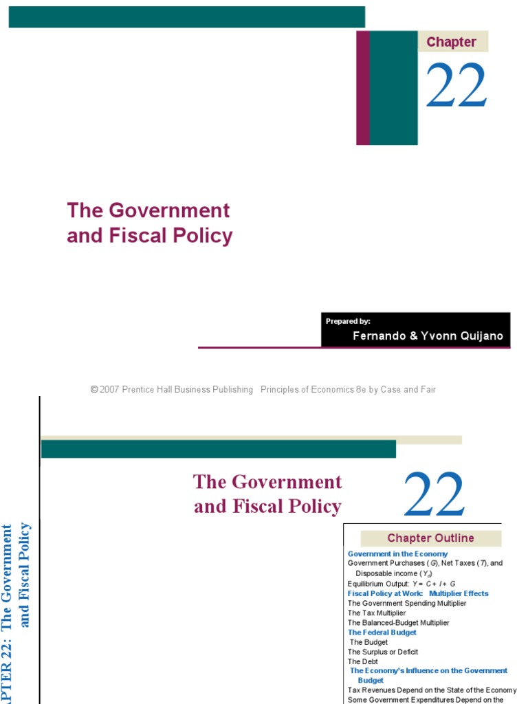 Case Econ08 PPT 22 | PDF | Fiscal Multiplier | Balanced Budget
