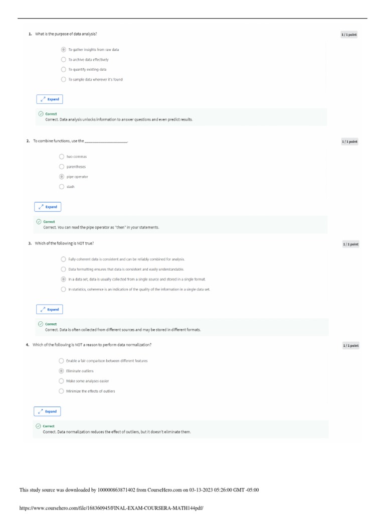 Final Exam Coursera Math144 | PDF