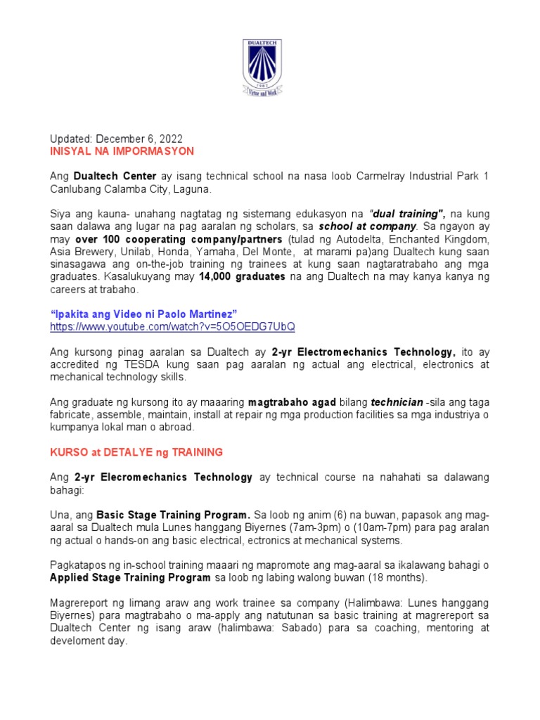 Orientation Script Rev. December 6 2022 | PDF