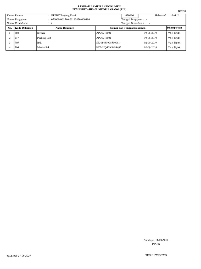 Draft Pib 484-1 | PDF
