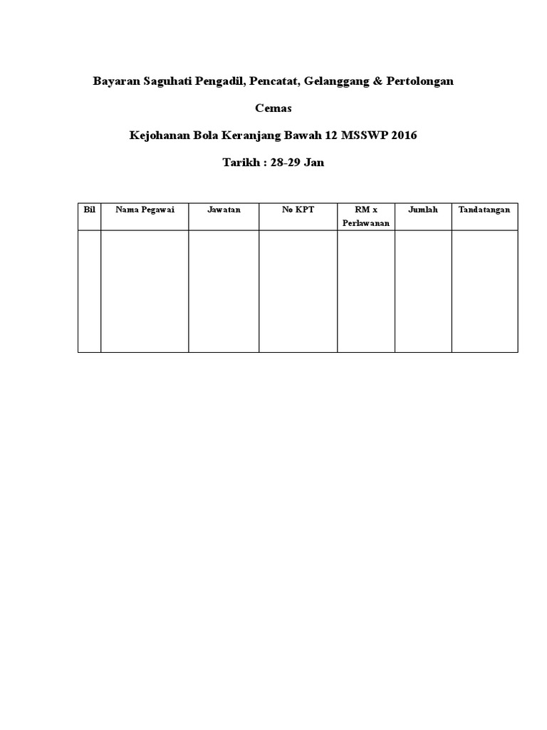 000 Bayaran Saguhati Pengadil | PDF