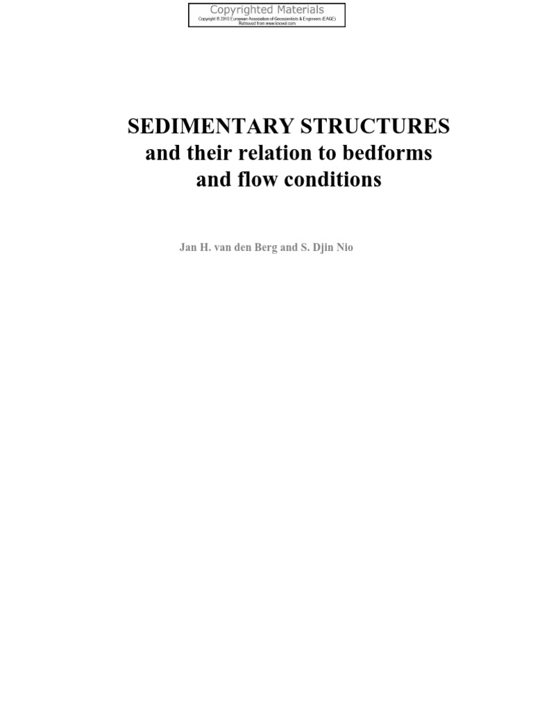 Geokniga Sedimentary Structures and Their Relation Bedforms and Flow Conditions PDF | PDF ...