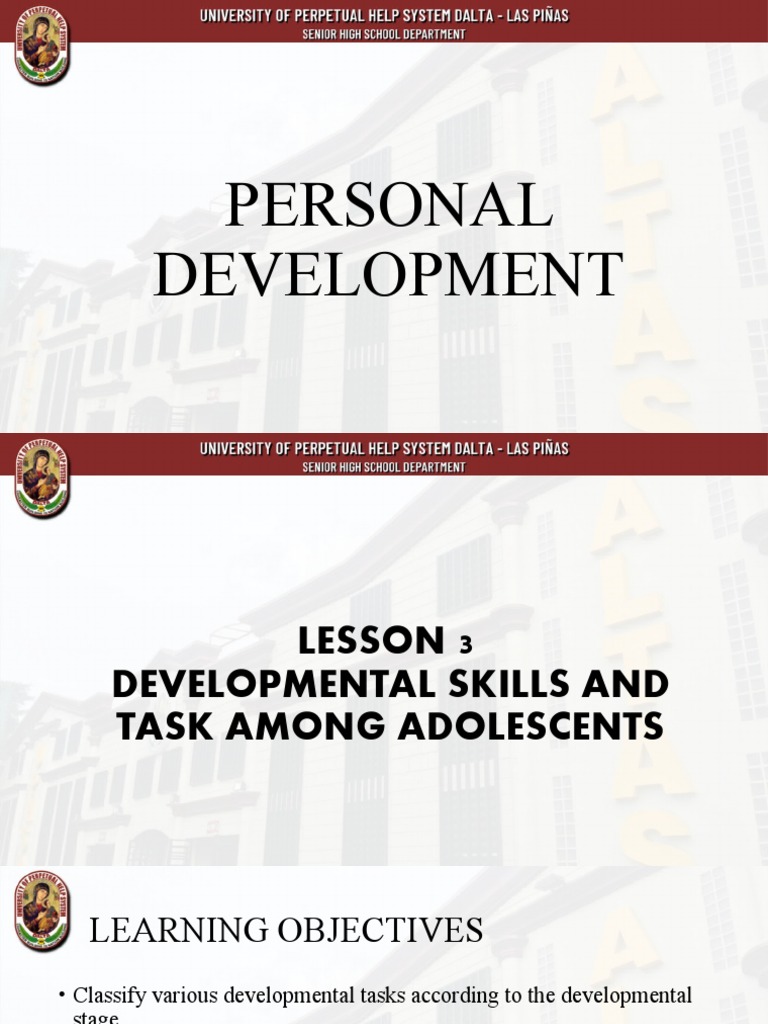 Adolescent Developmental Skills Overview | PDF | Self Concept ...