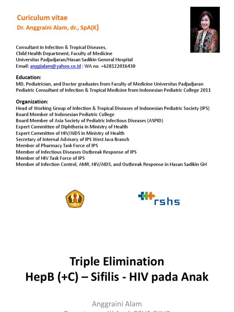 Triple Elimination Dinkes Sep 2020 DR Anggi | PDF | Hepatitis B | Hepatitis