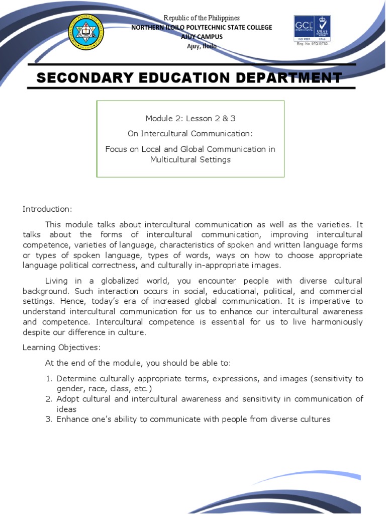 Purposive Module 3 | Download Free PDF | English Language | Communication