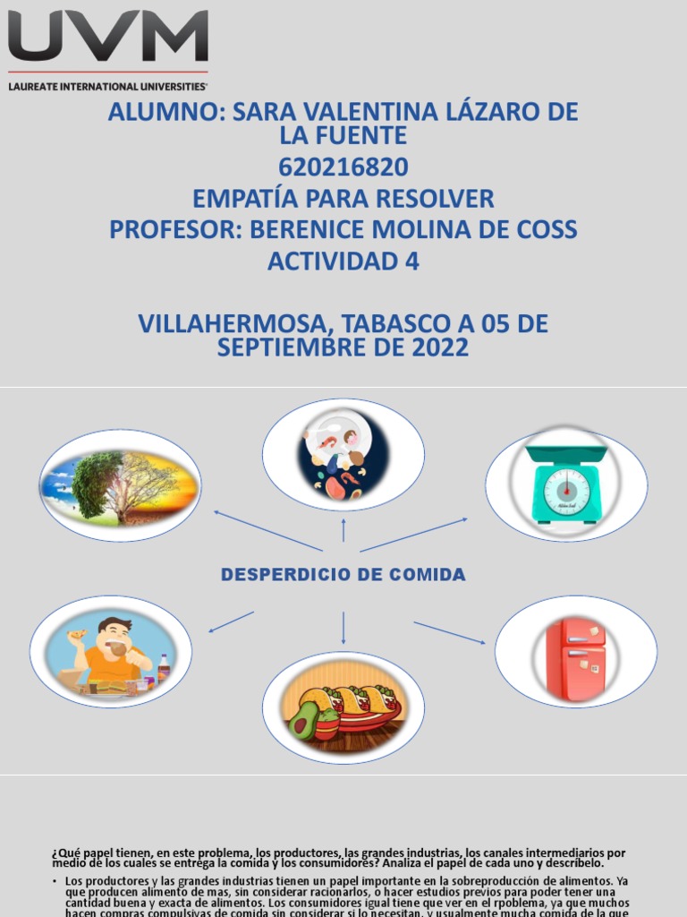 Act 4 - Desperdicio de Comida | PDF