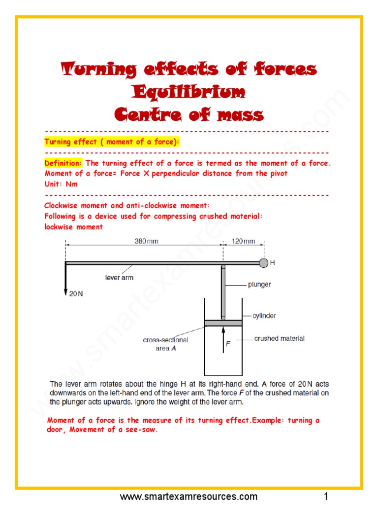 Understanding Moments and Equilibrium | PDF | Lever | Physical Quantities