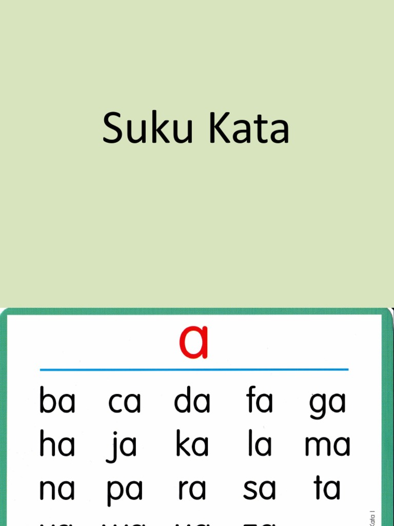 Suku Kata | PDF