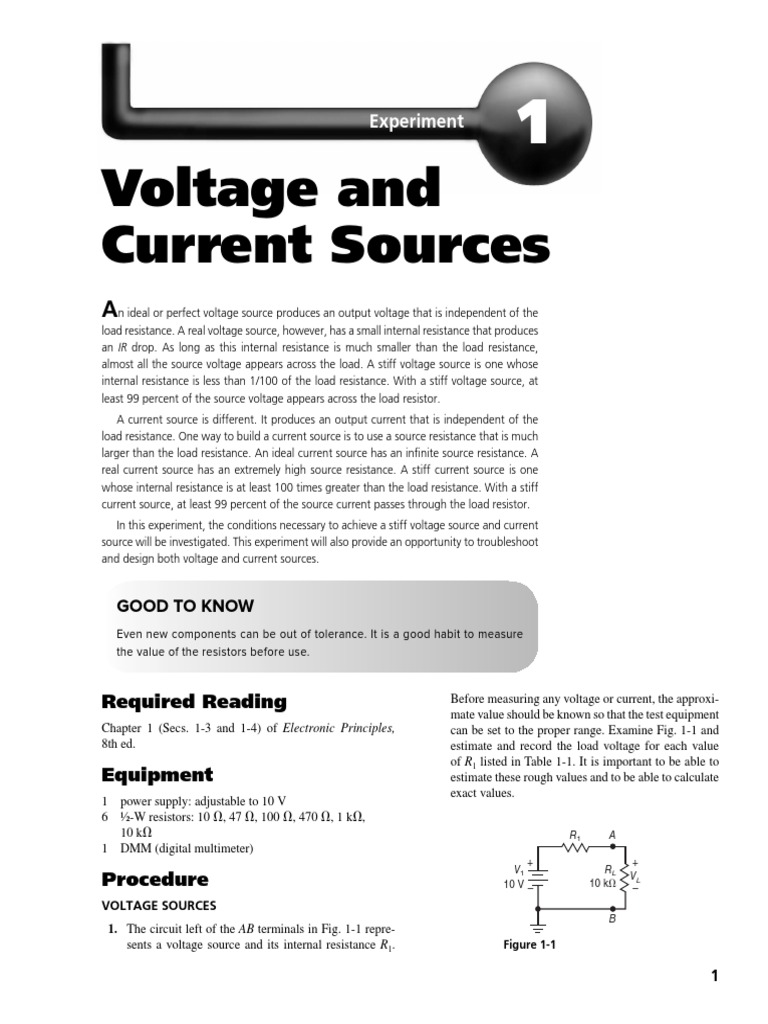Lab - 1 | Download Free PDF | Electrical Resistance And Conductance | Resistor