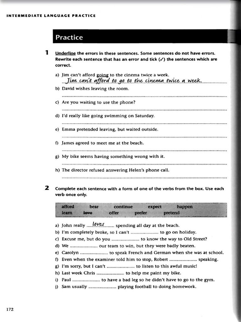 INTERMEDIATE LANGUAGE PRACTICE | PDF | Linguistics | Semantics