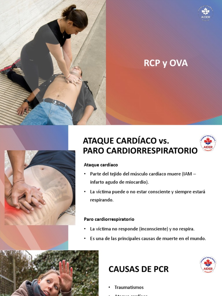 04b-RCP Solo Compresiones y OVA | PDF | Paro cardíaco | Reanimación ...