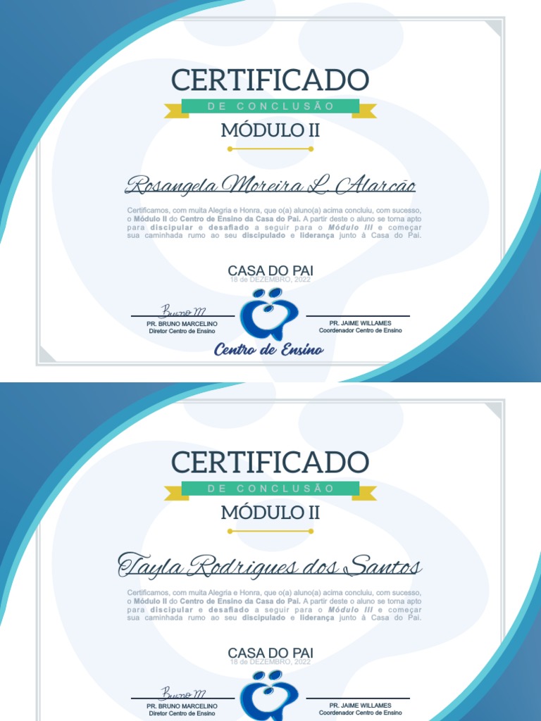 CERTIFICADO Módulo 2 03.2022 | PDF