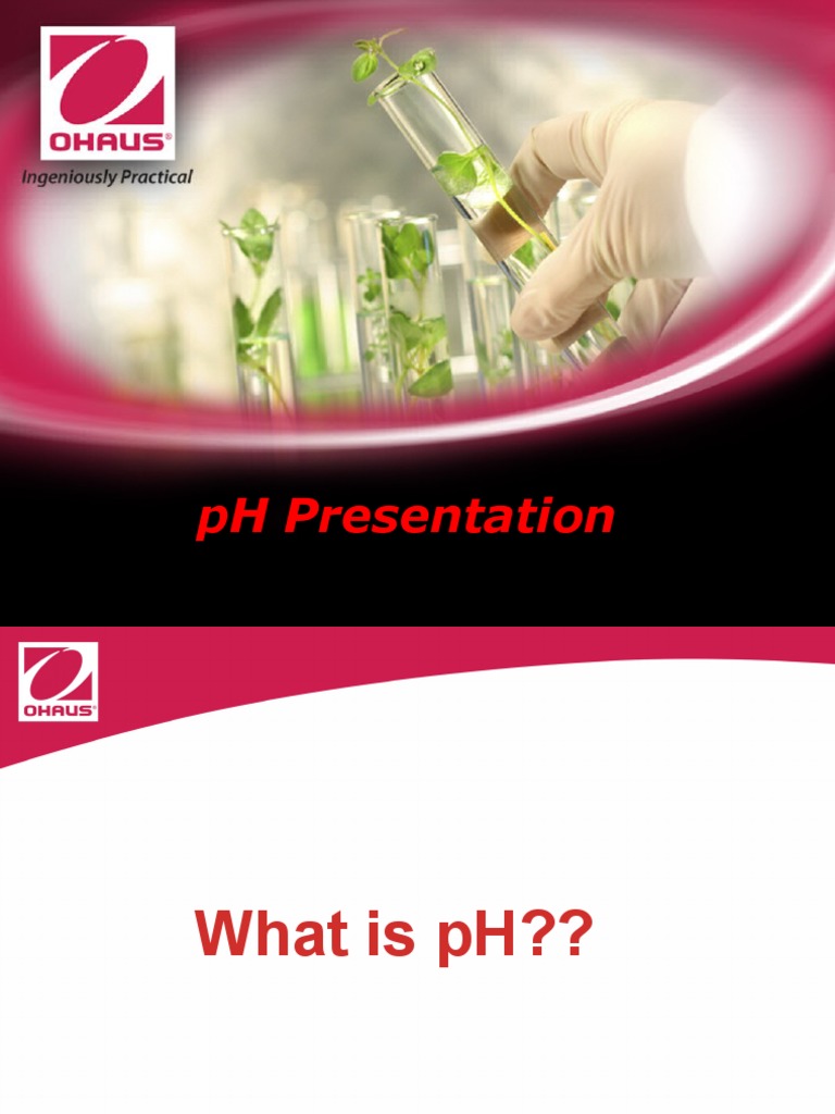 PH Meter Presentation | PDF | Ph | Chemical Substances