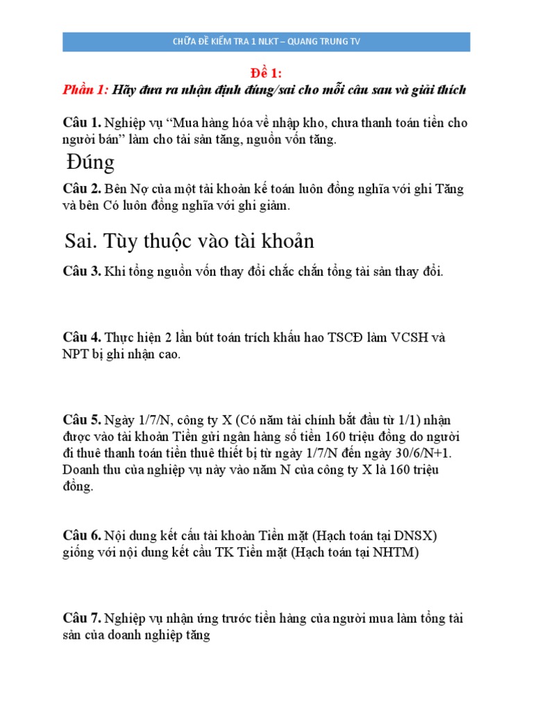 Đề 1 ktra 1 NLKT PDF | PDF